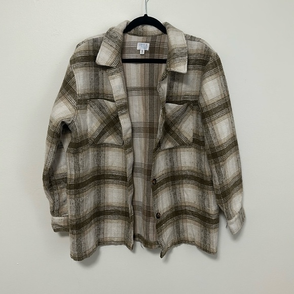 Time and Tru | Tops | Time And Tru Plaid Shacket Xxl | Poshmark